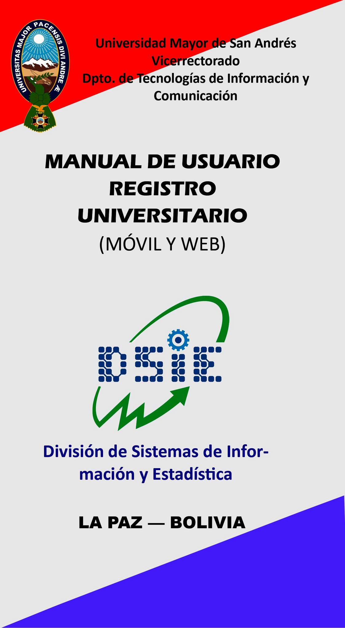 Manual de Usuario para Registro Universitario (Móvil y Web ...
