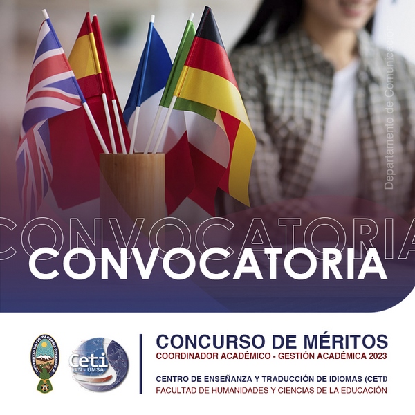 CARRERA DE LINGÜÍSTICA E IDIOMAS CONVOCATORIA COORDINADOR (A) ACADÉMICO ...